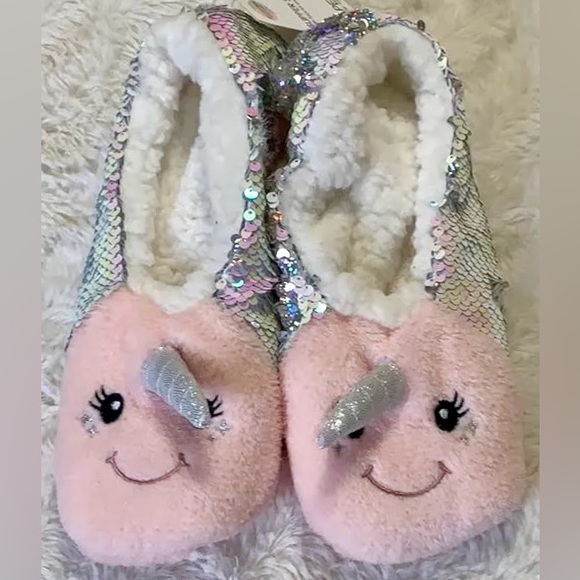 Capelli of New York | Shoes | Reversible Sequin Unicorn Narwhal Plush ...